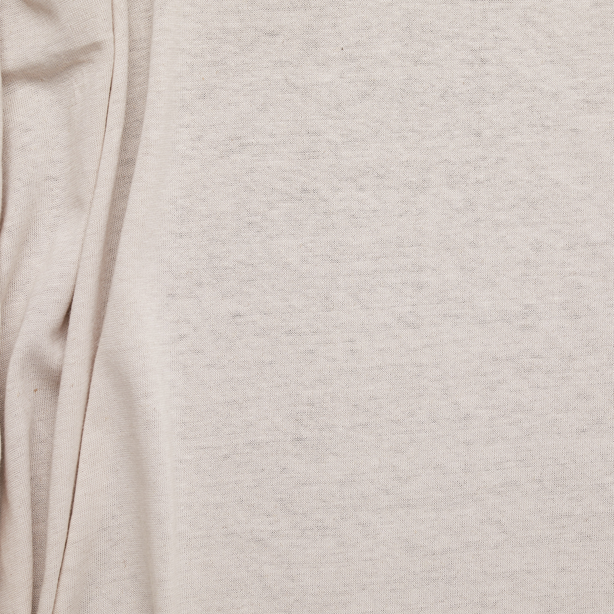 Linen Cotton Jersey - Beige - Circular Sourcing