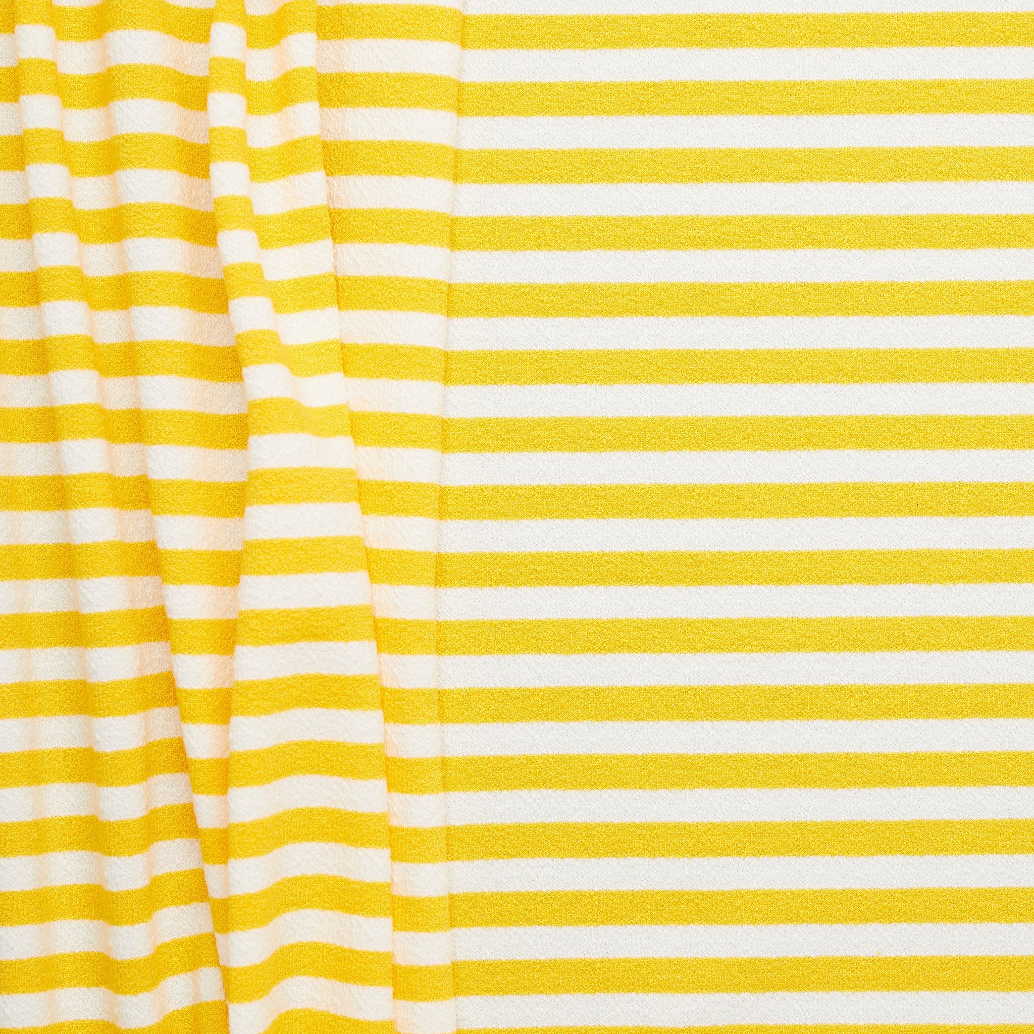 Crepe Stripe Suiting - Yellow - Circular Sourcing