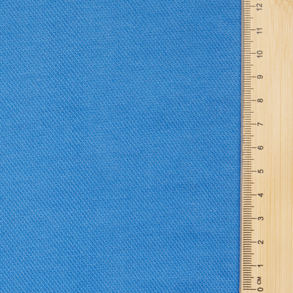 Pique Organic Cotton Blend - Aquatic Blue - Circular Sourcing
