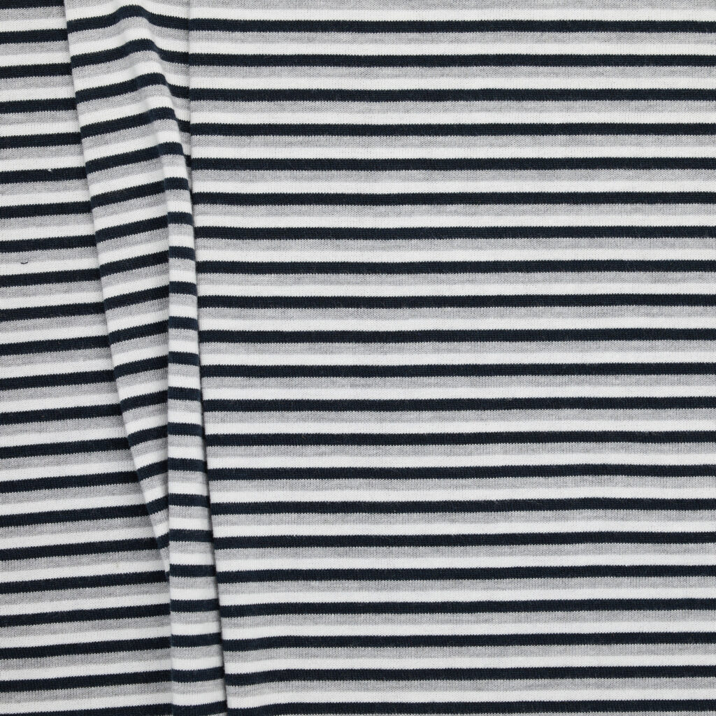 Stripe Jersey - Navy - Circular Sourcing