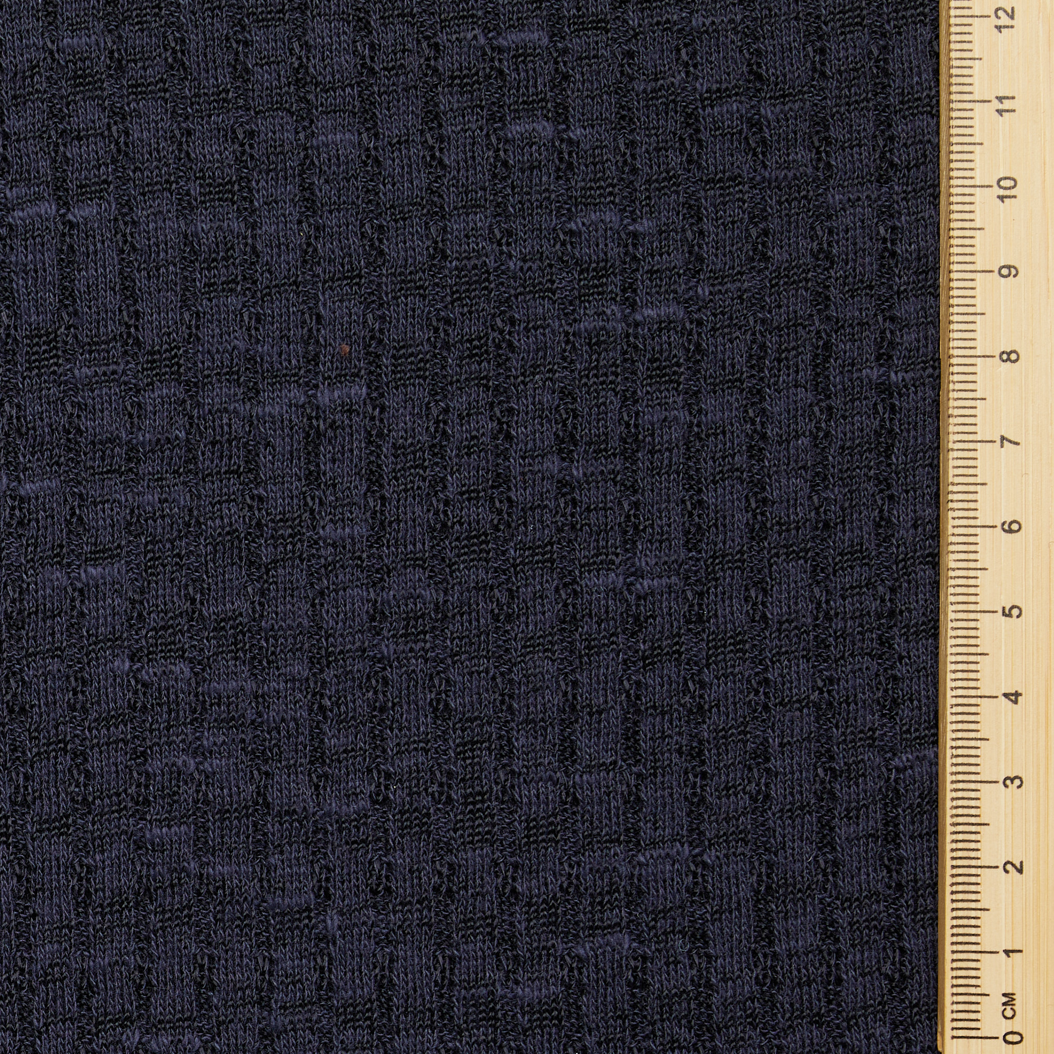 Cotton/ Viscose Broad Rib - Midnight - Circular Sourcing