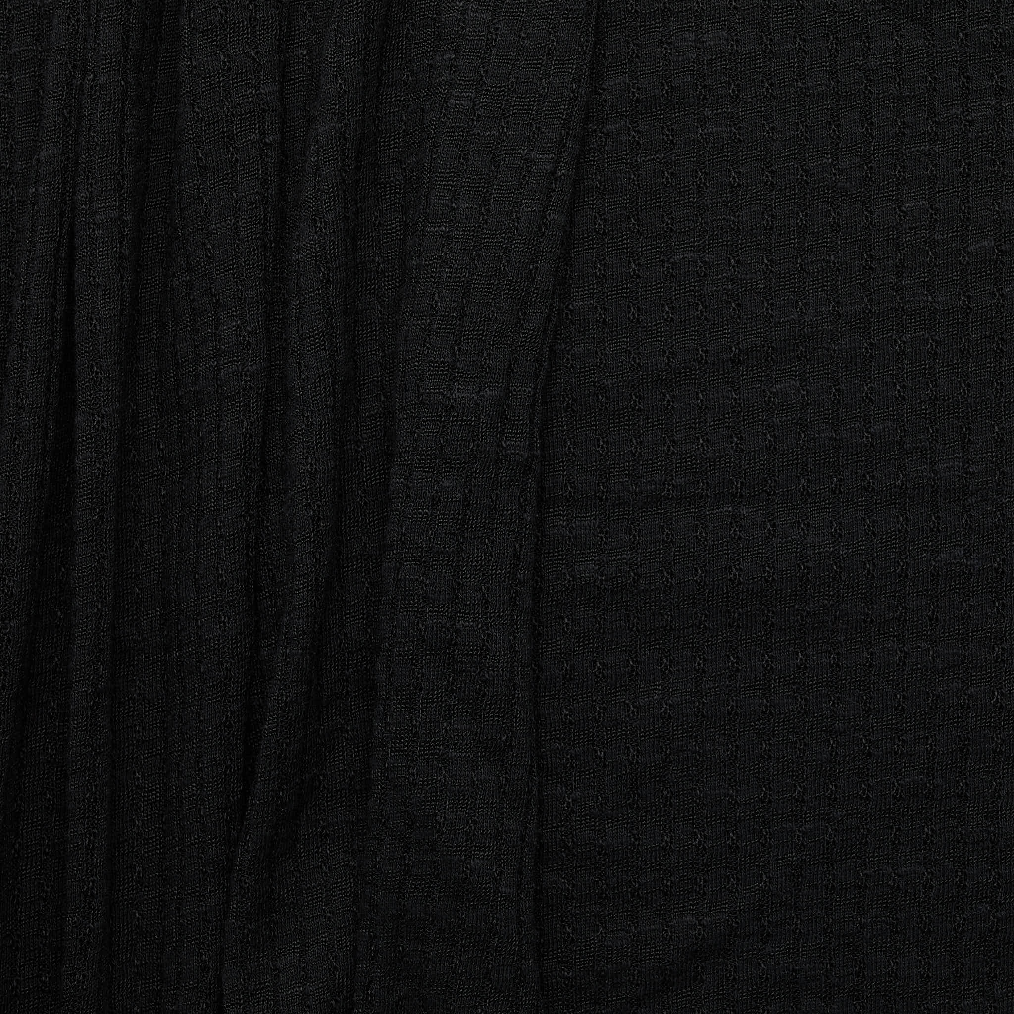 Cotton/ Viscose Broad Rib - Black - Circular Sourcing