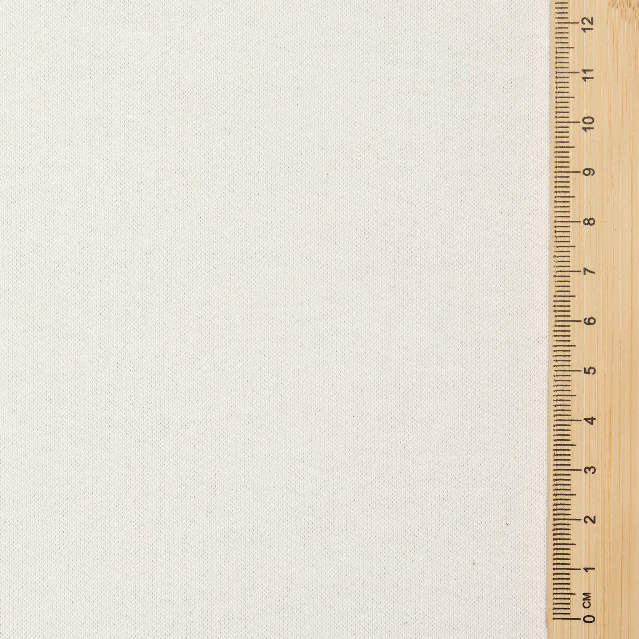 Wool Cotton Brushed Terry - Whisper White - Circular Sourcing