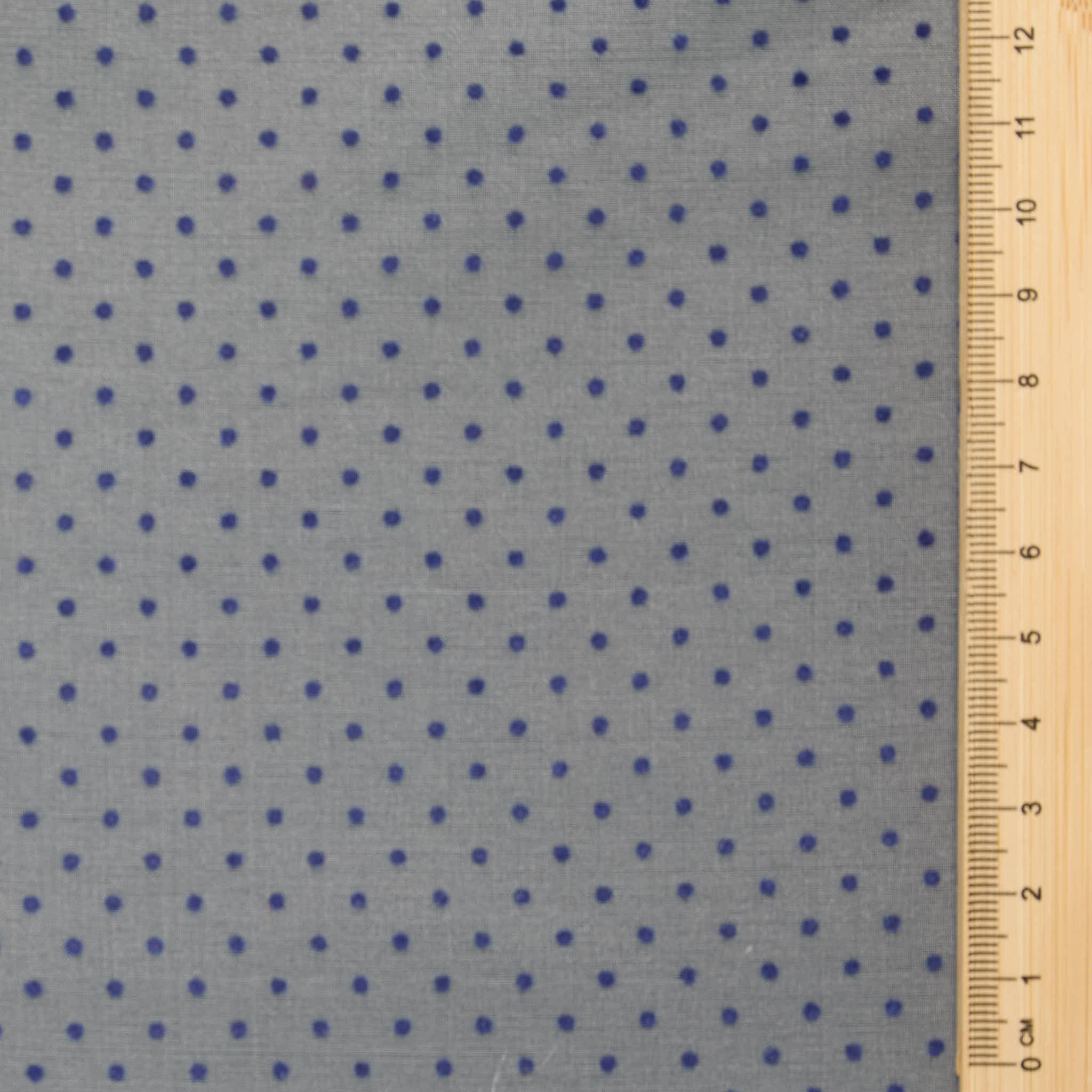 Flocked Hailspot Voile - Blue - Circular Sourcing