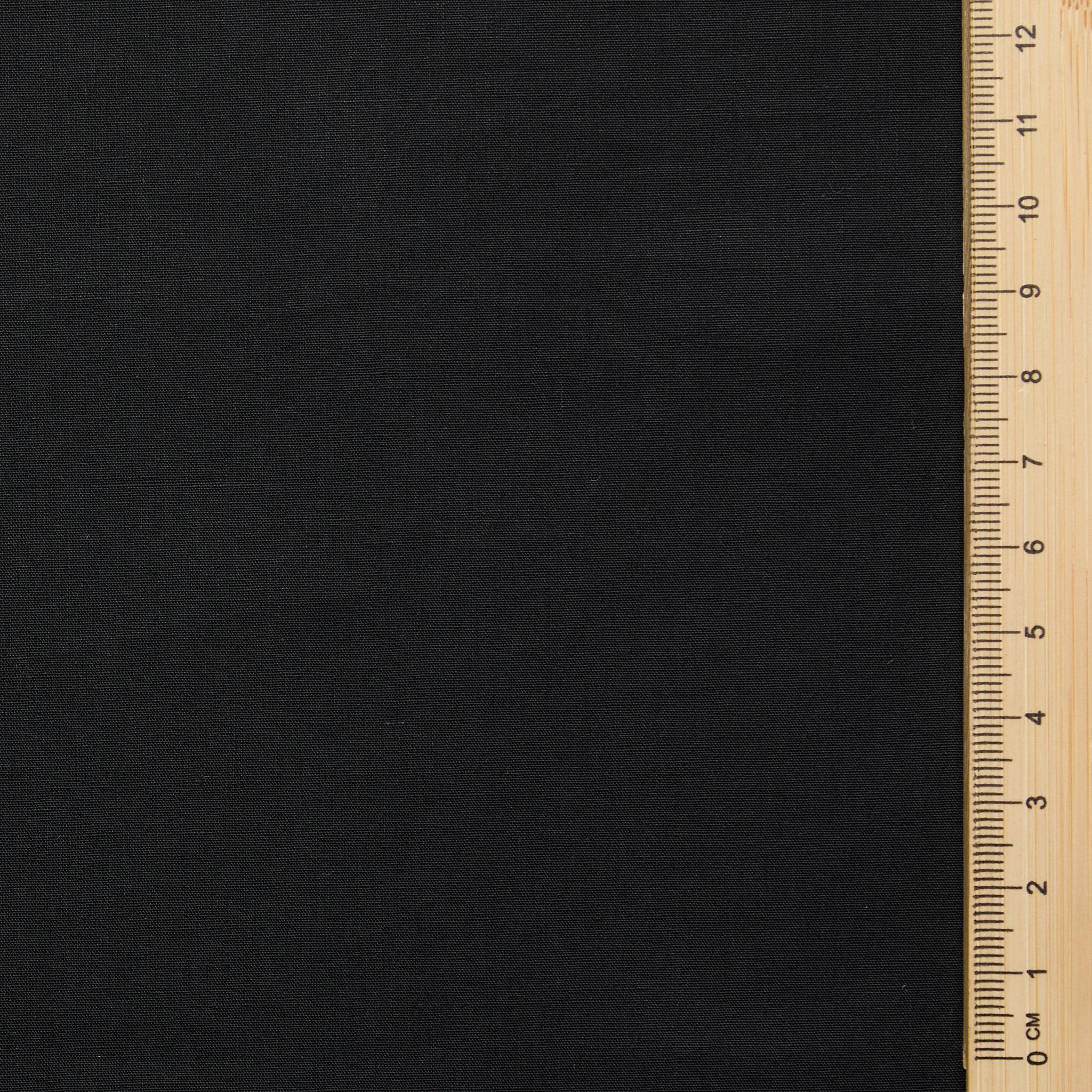 Luxury 100% Cotton Shirting - Black - Circular Sourcing
