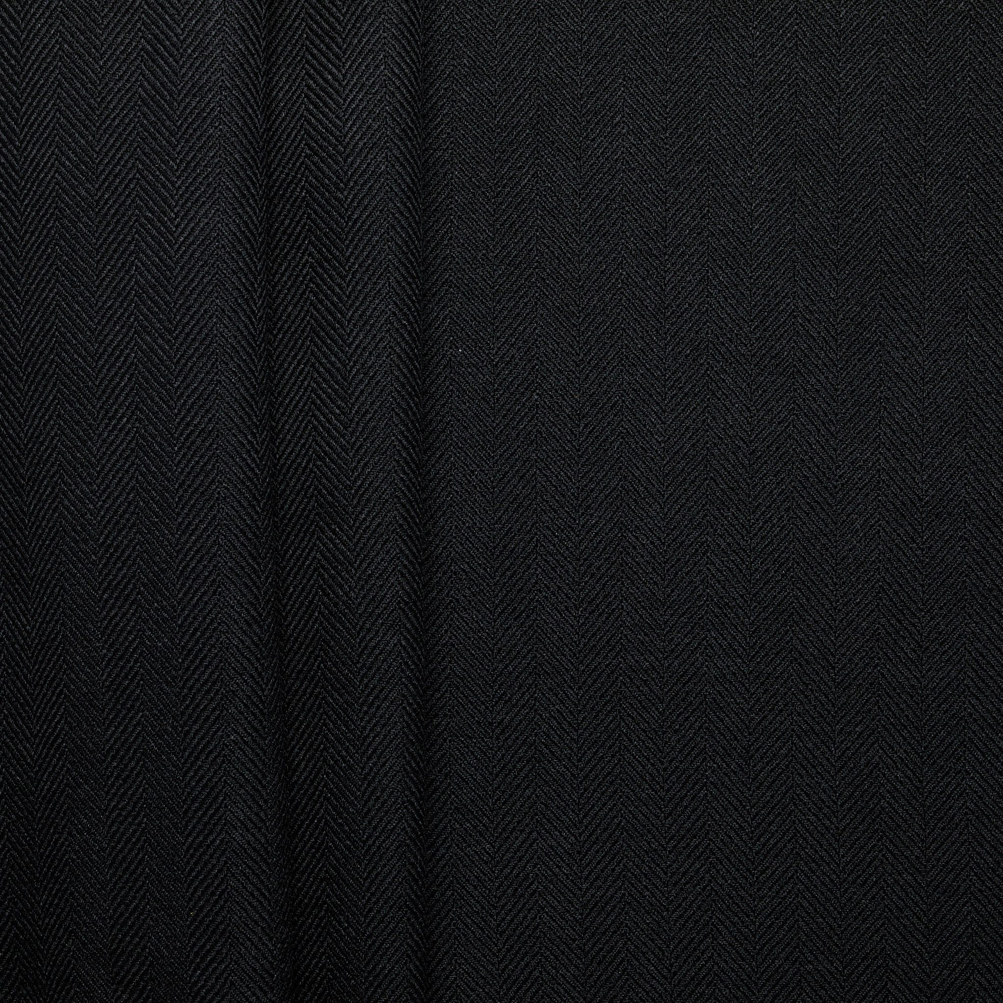 Herringbone Suiting - Black - Circular Sourcing